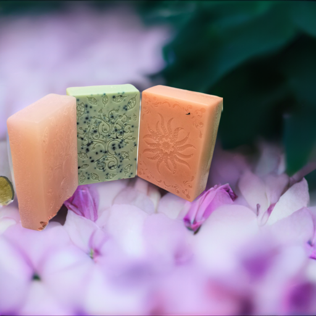 Flower Soaps (3 soaps) – Green Leaf Suds
